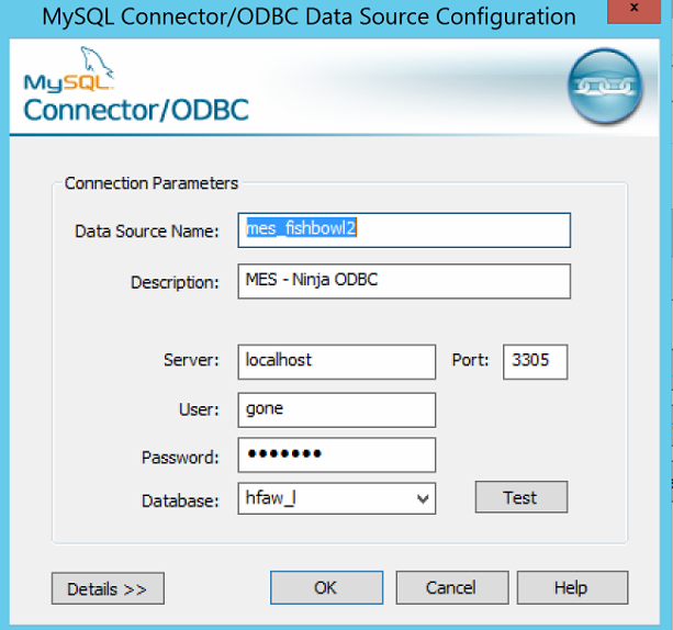 Fishbowl ODBC Set-up – Web Ninja Support